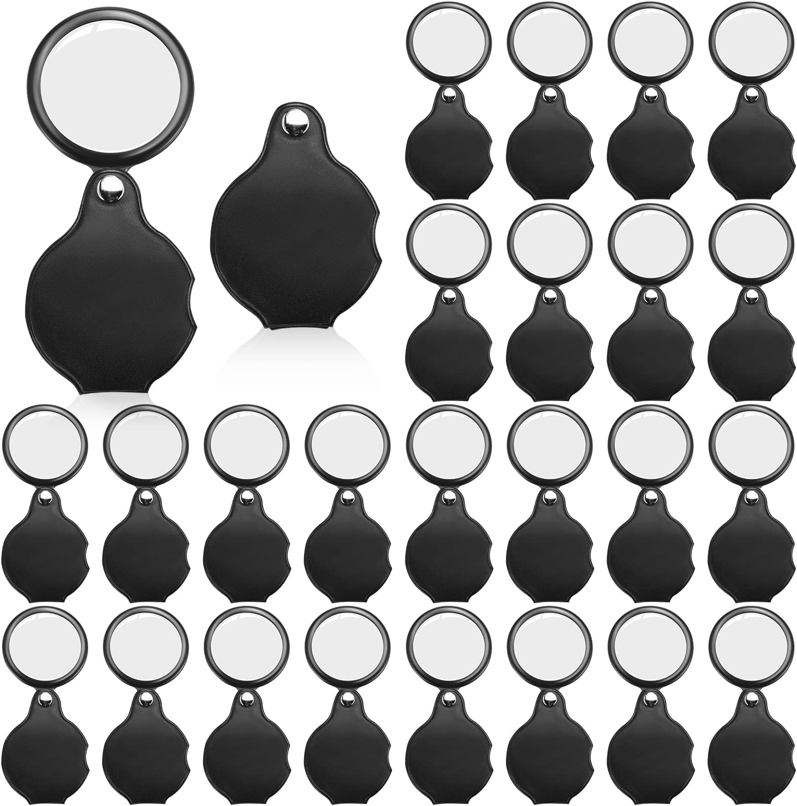 Amazon.com: 10X Folded Pocket Magnifier Mini Magnifying Glass Handheld ...