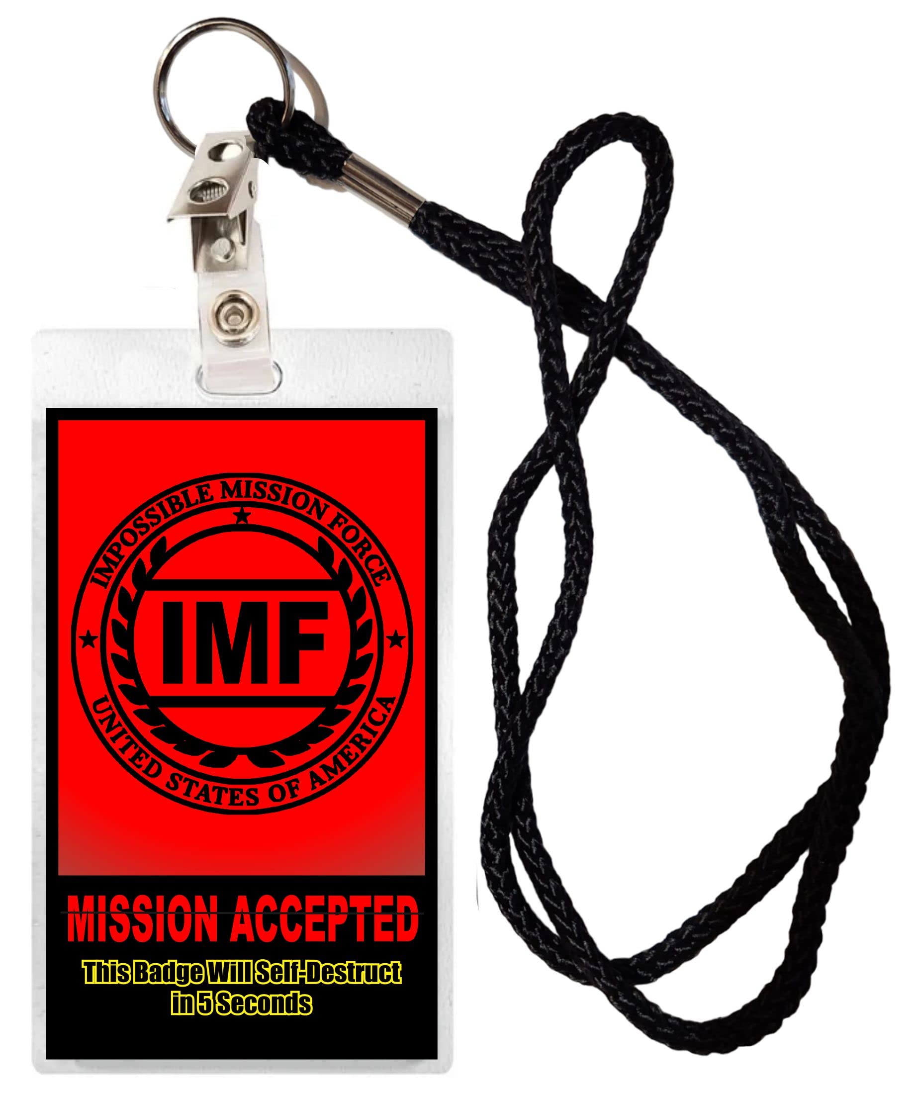 Amazon.com : IMF mission impossible Novelty laminated card with lanyard ...