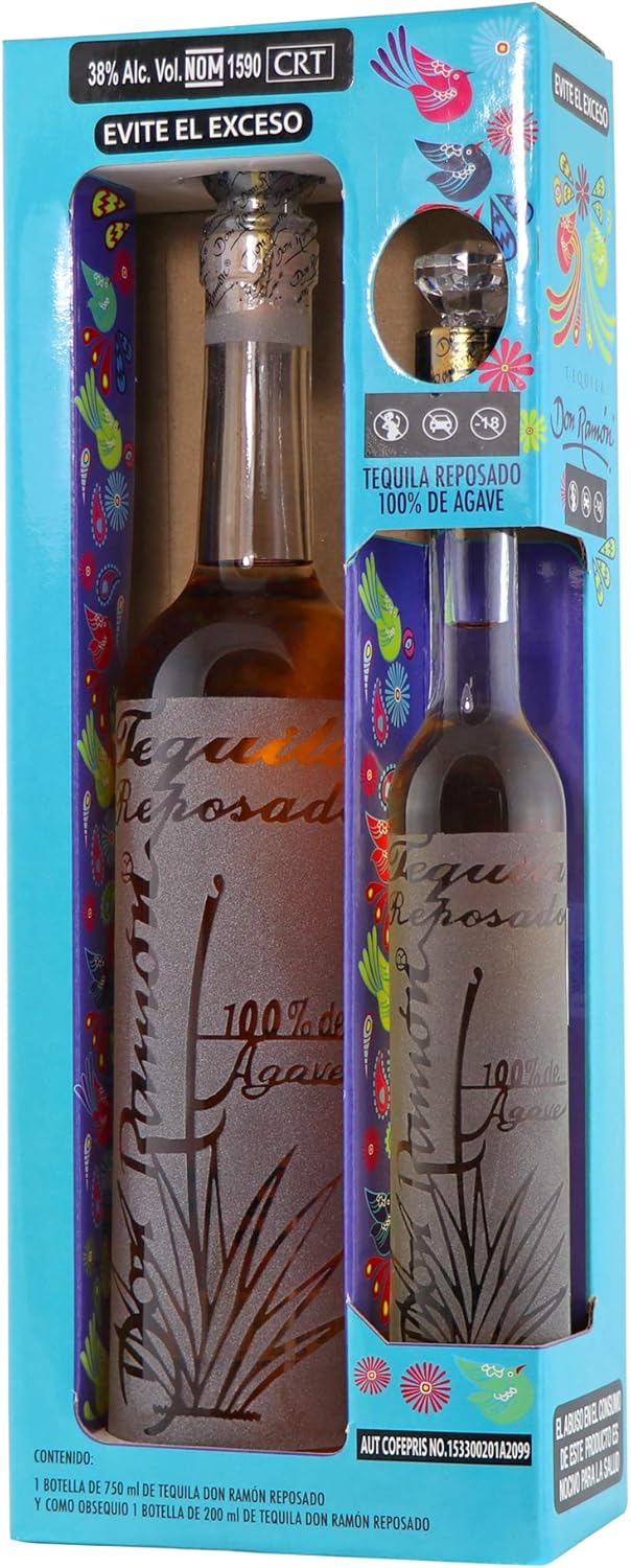 Paquete Tequila Don Ramón Reposado 750 ml + Obsequio Botella 200 ml ...