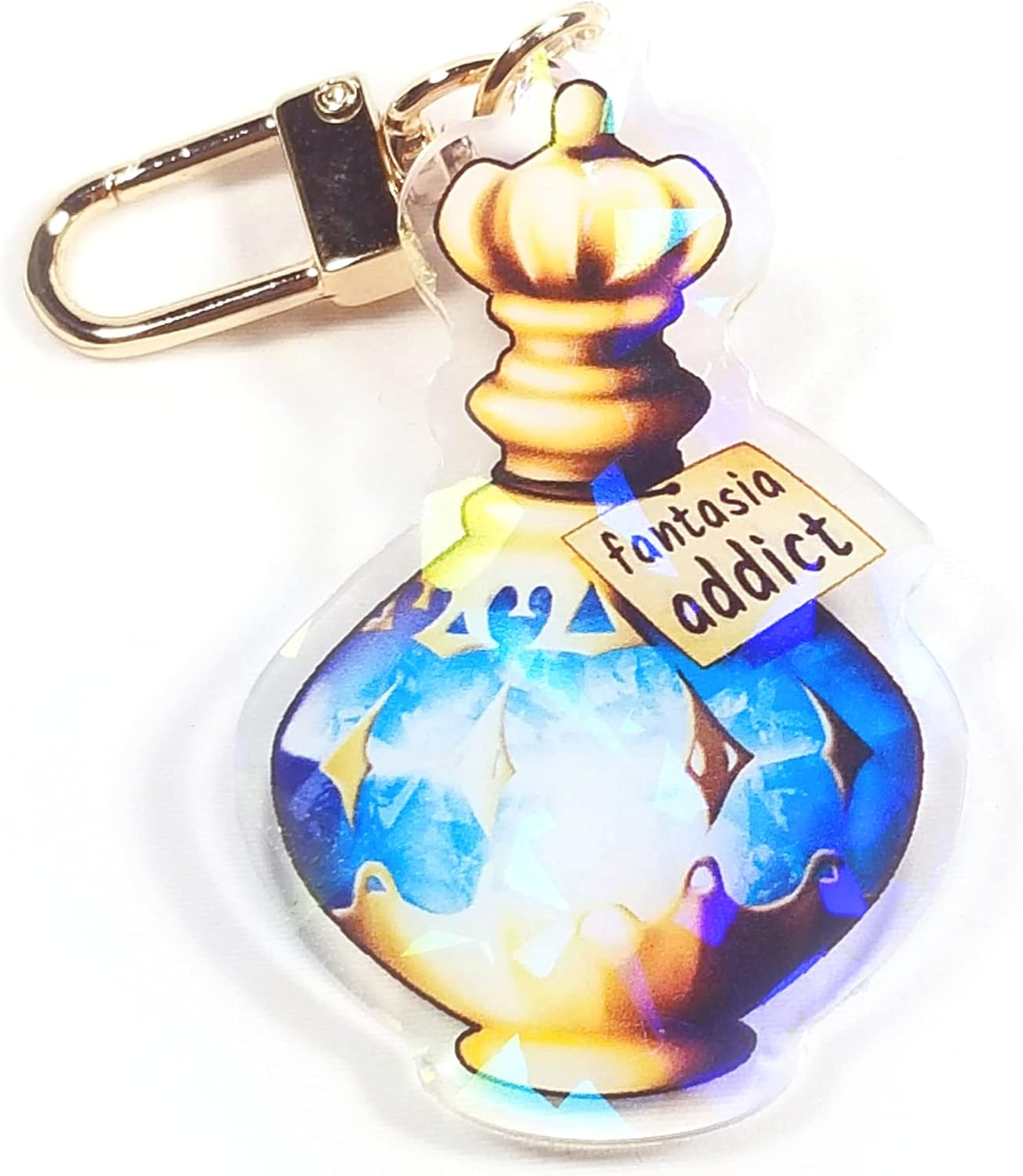 Amazon.com: Holographic Acrylic Charm FFXIV FF14 (Fantasia Bottle ...