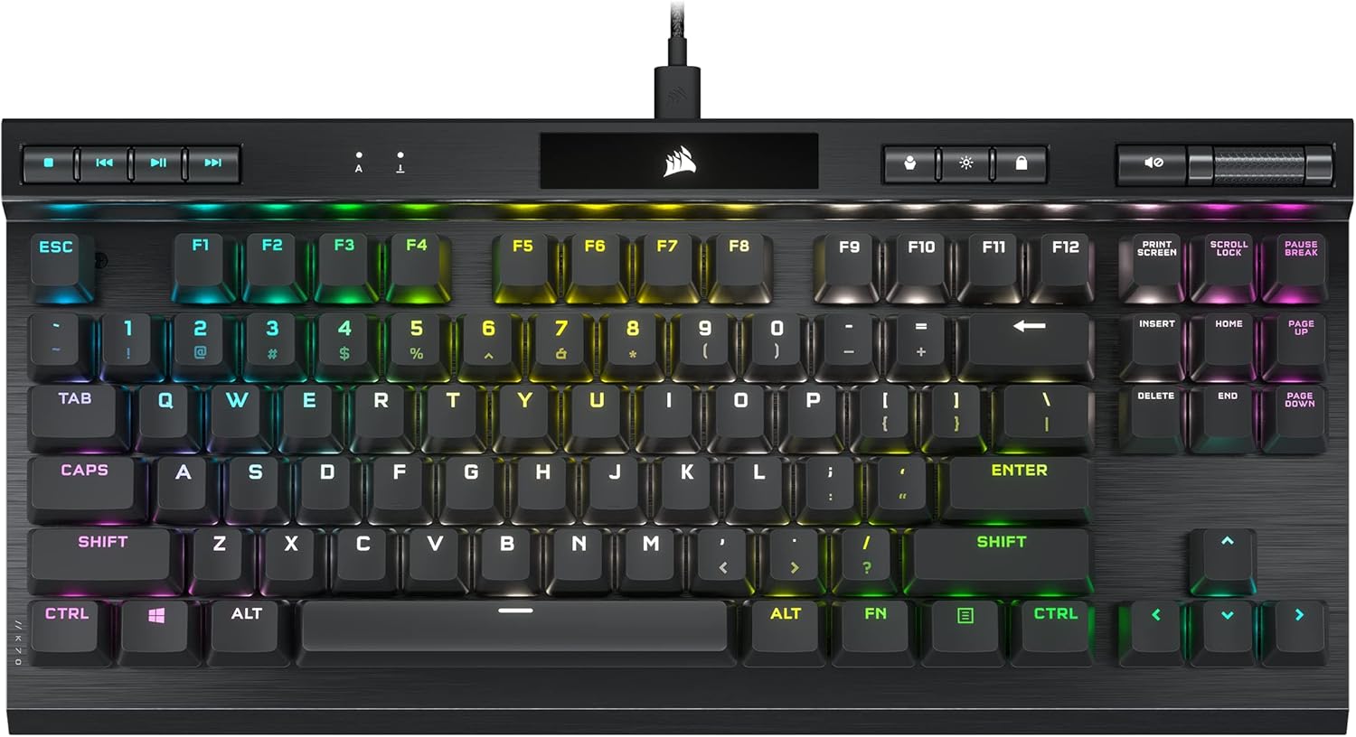 Corsair K70 RGB TKL Champion Series Tenkeyless Optical-Mechanical ...