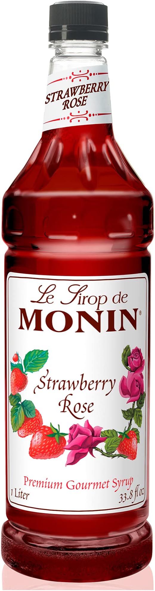 Amazon.com: Monin - Strawberry Rose Syrup, Strawberry Rose Flavoring ...