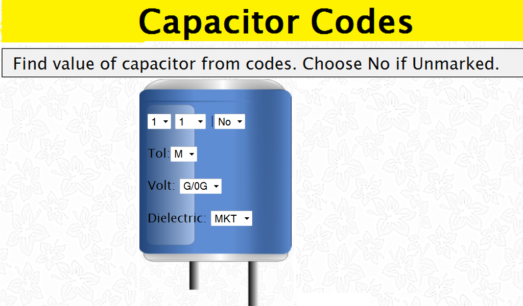 Resistor and Capacitor identification utility - App on the Amazon Appstore