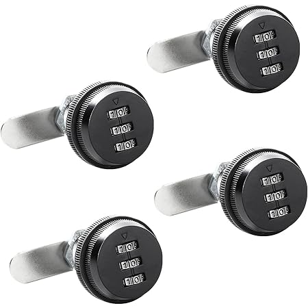 4 Pack Combination Cam Lock 3/4 Inch Cylinder Password Coded Lock Combi ...