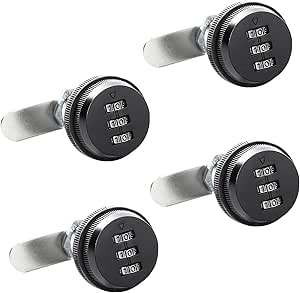 JMIATRY 4 Set Combination Cam Lock 1-1/8 Inch Cylinder Password Coded ...