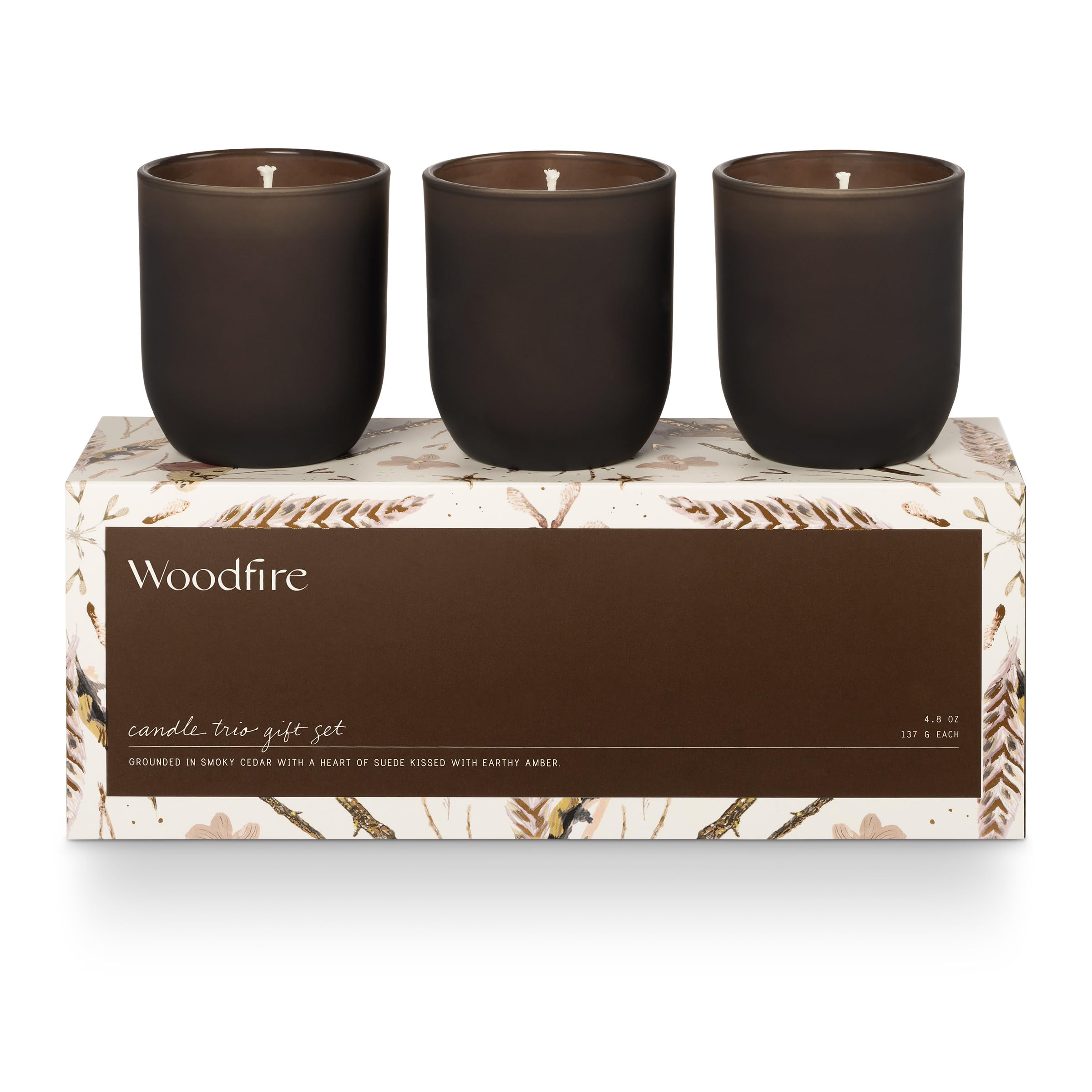 Amazon.com: Candle Trio Gift Set, Woodfire : Home & Kitchen