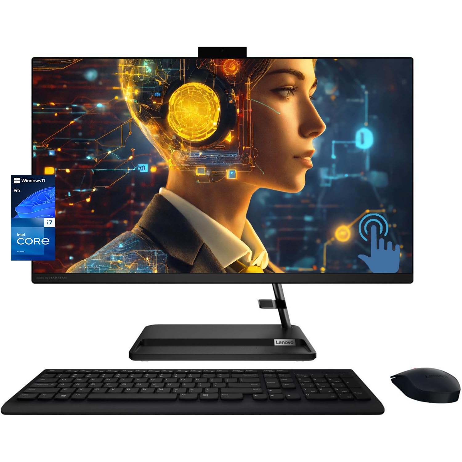 Snapklik.com : Lenovo IdeaCentre 27"" FHD All-in-One Touchscreen ...