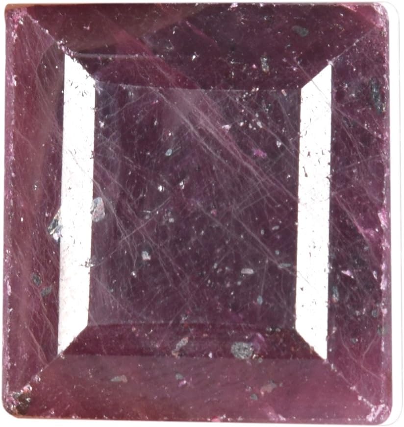 Amazon.com: Natural Red Ruby July Birth Gem - Egl Certified Emerald Cut ...