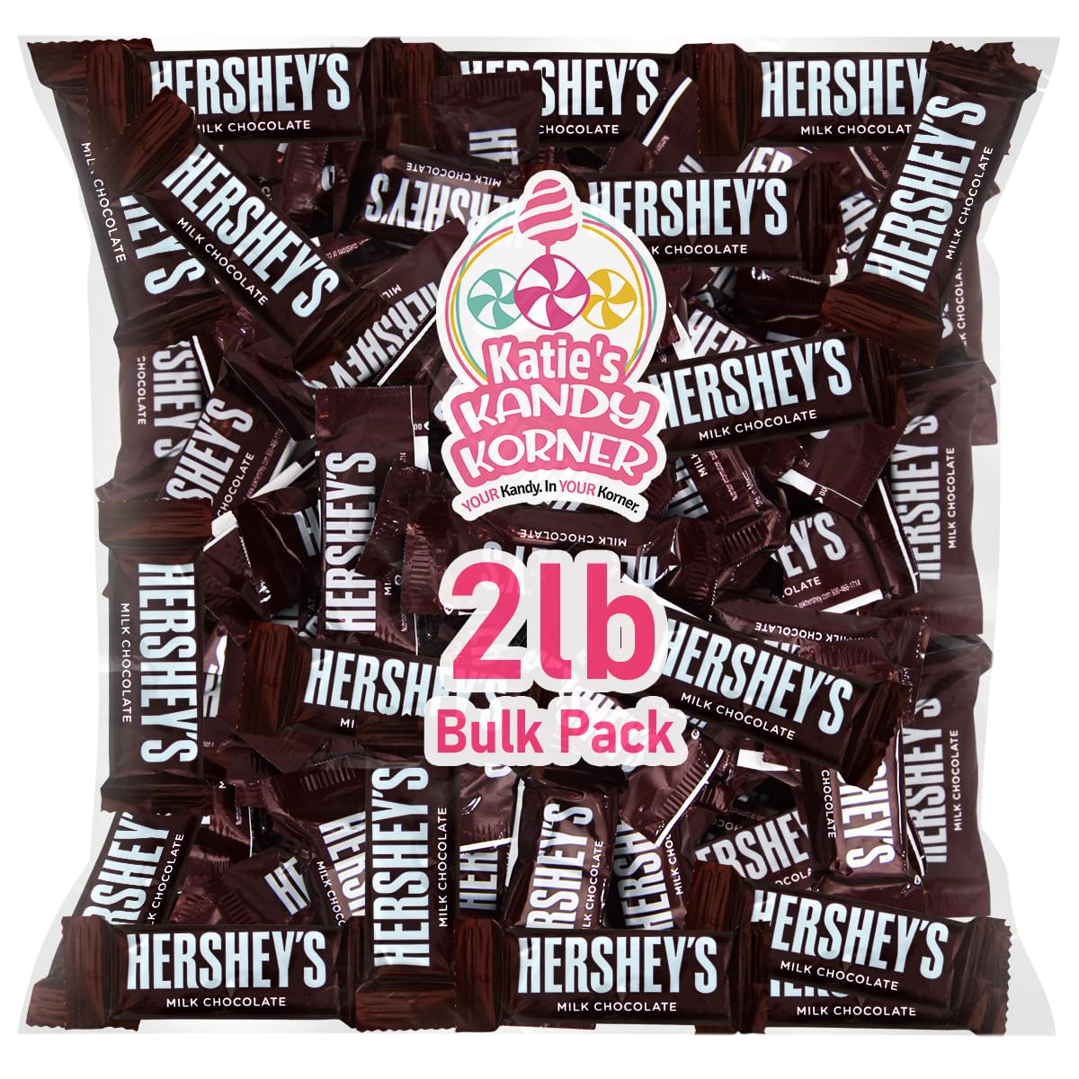 Amazon.com: KATIES KANDY KORNER Hersheys Milk Bulk of Miniature ...