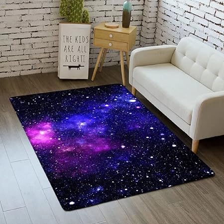 Amazon.com: Galaxy Rug Bedroom Living Room Kitchen Area Rugs Nebula ...
