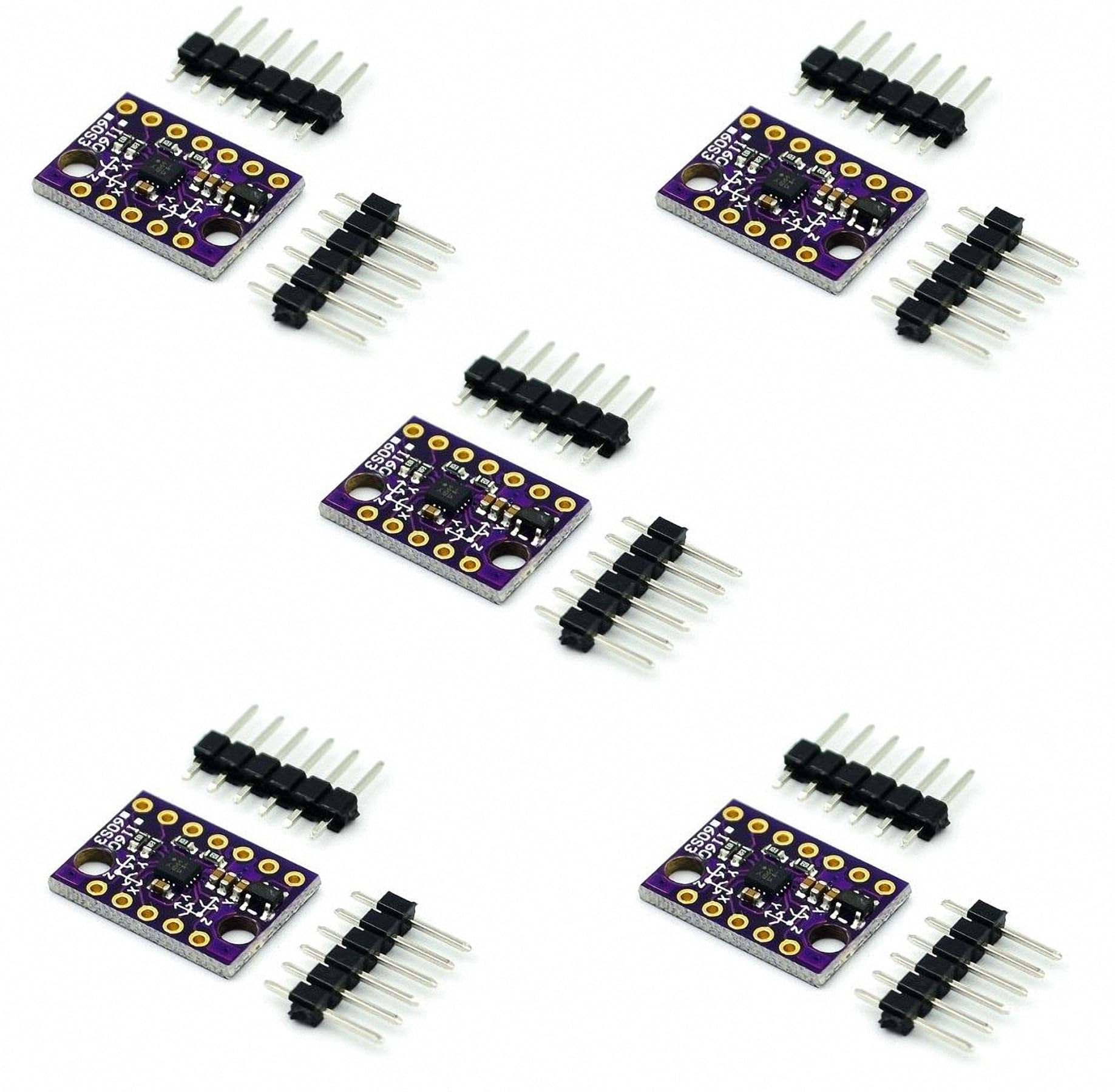 Snapklik.com : PAMEENCOS 5pcs GY-BMI160 Module 6DOF 6-Axis Angular Velocity Gyroscope + Gravity ...
