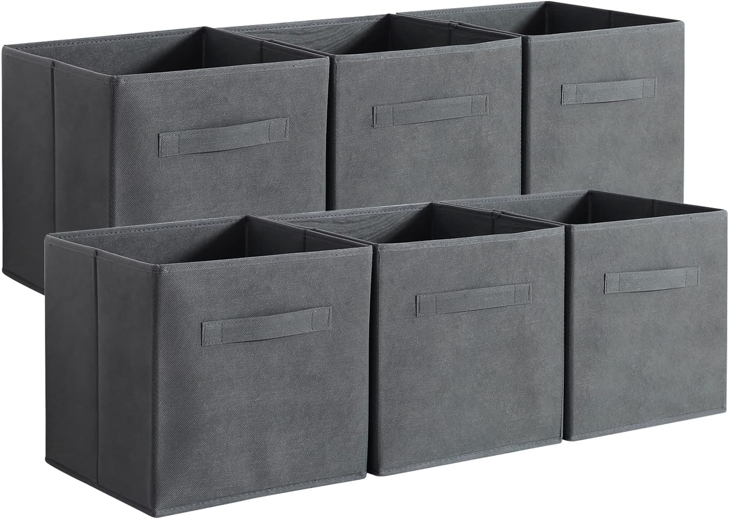 HEVUMYI Storage Bin Set of 6, Fabric Cubes Storage Organizers with ...