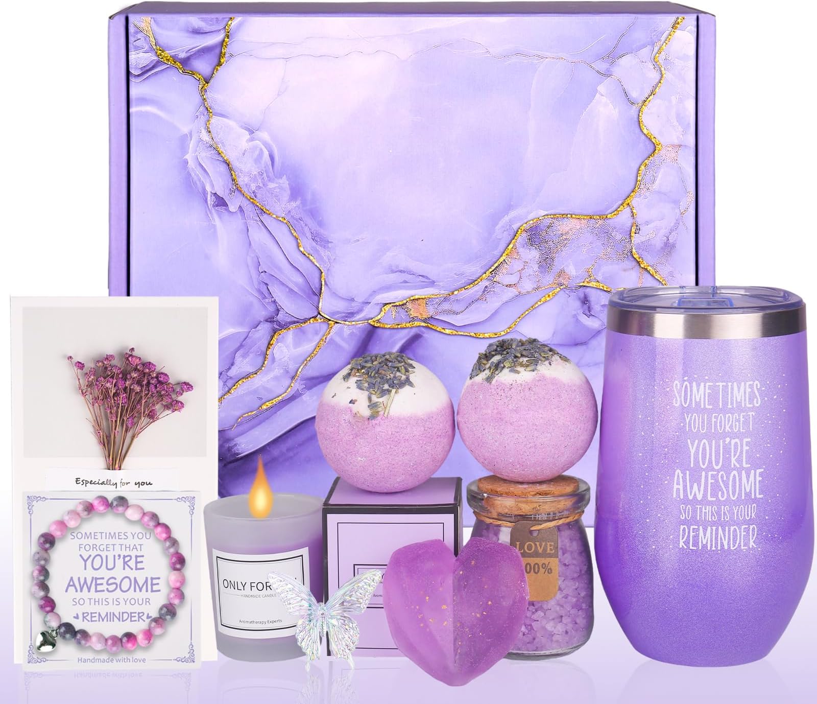 Amazon.com : Relaxing Spa Kit Gift Basket Set - Birthday Gifts for ...