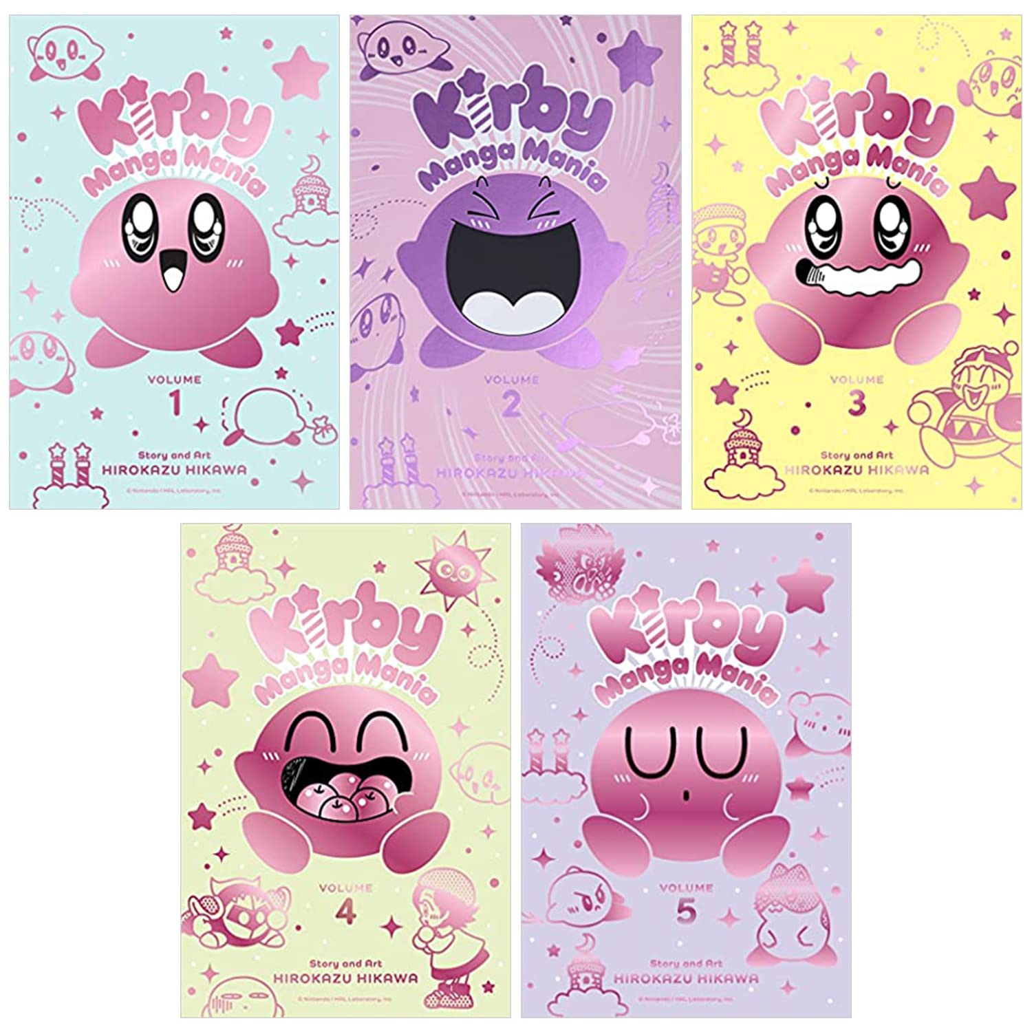Kirby Manga Mania 5-book Collection Set Vol 1-5 by Hirokazu Hikawa ...
