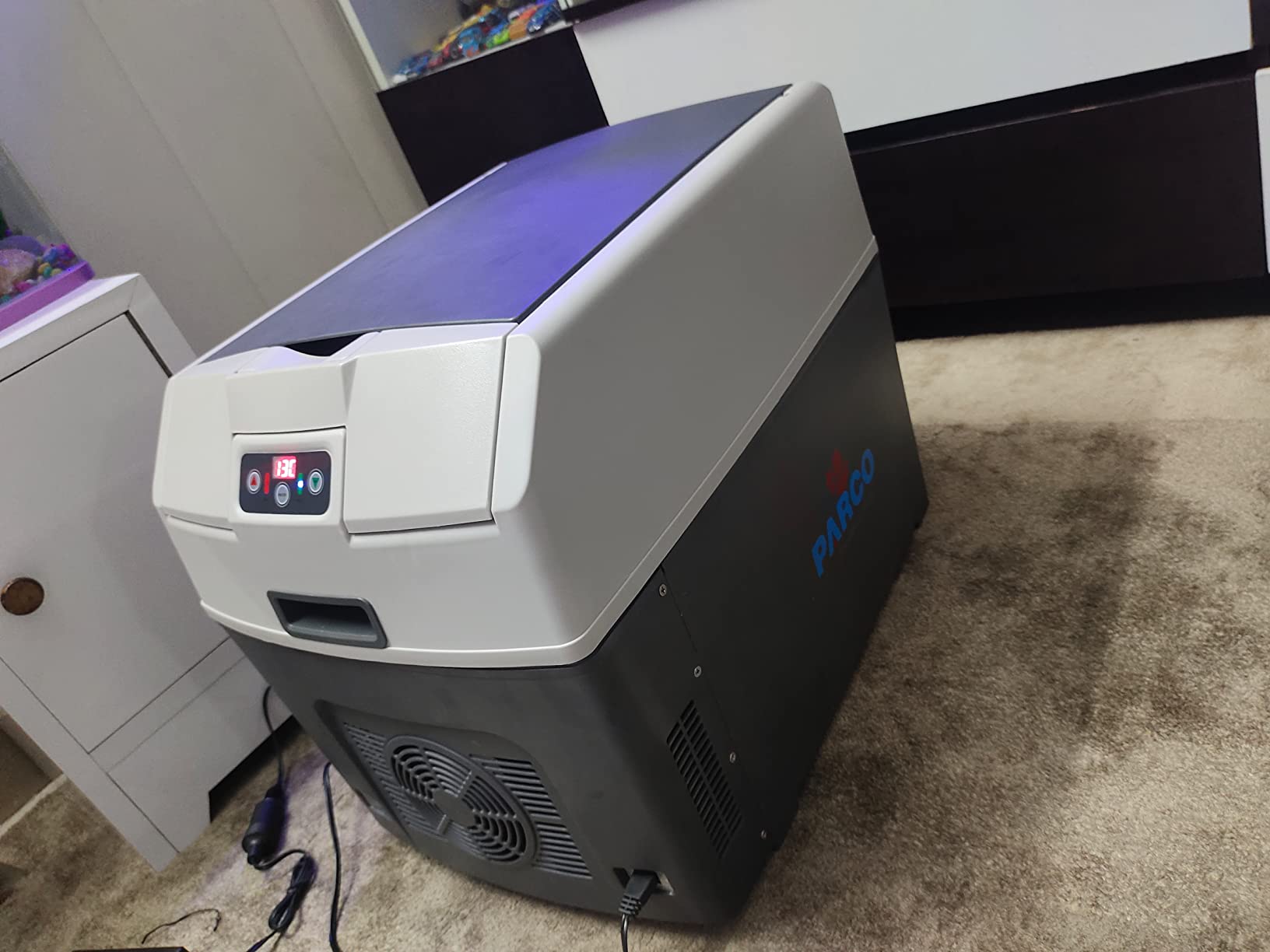 PARCO Portable Automotive Car Fridge Thermoelectric Beverage Cooler ...