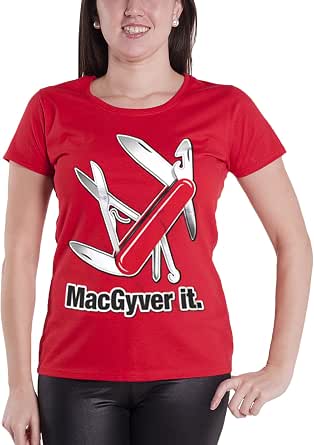 Amazon.com: Macgyver Officially Licensed Merchandise It Girly Tee ...