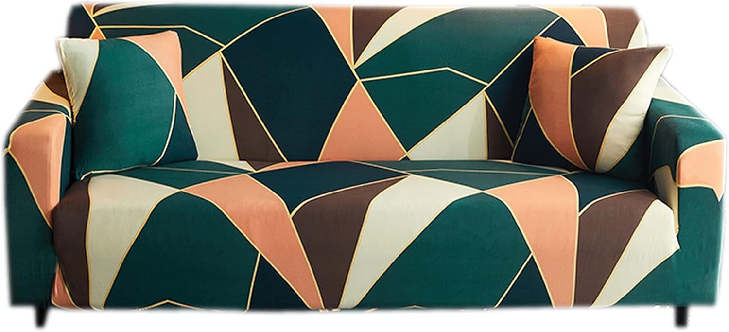 Hyper Cover Stretchable Sofa Cover (Nostalgic Cube, 3 Seater) - 3 ...