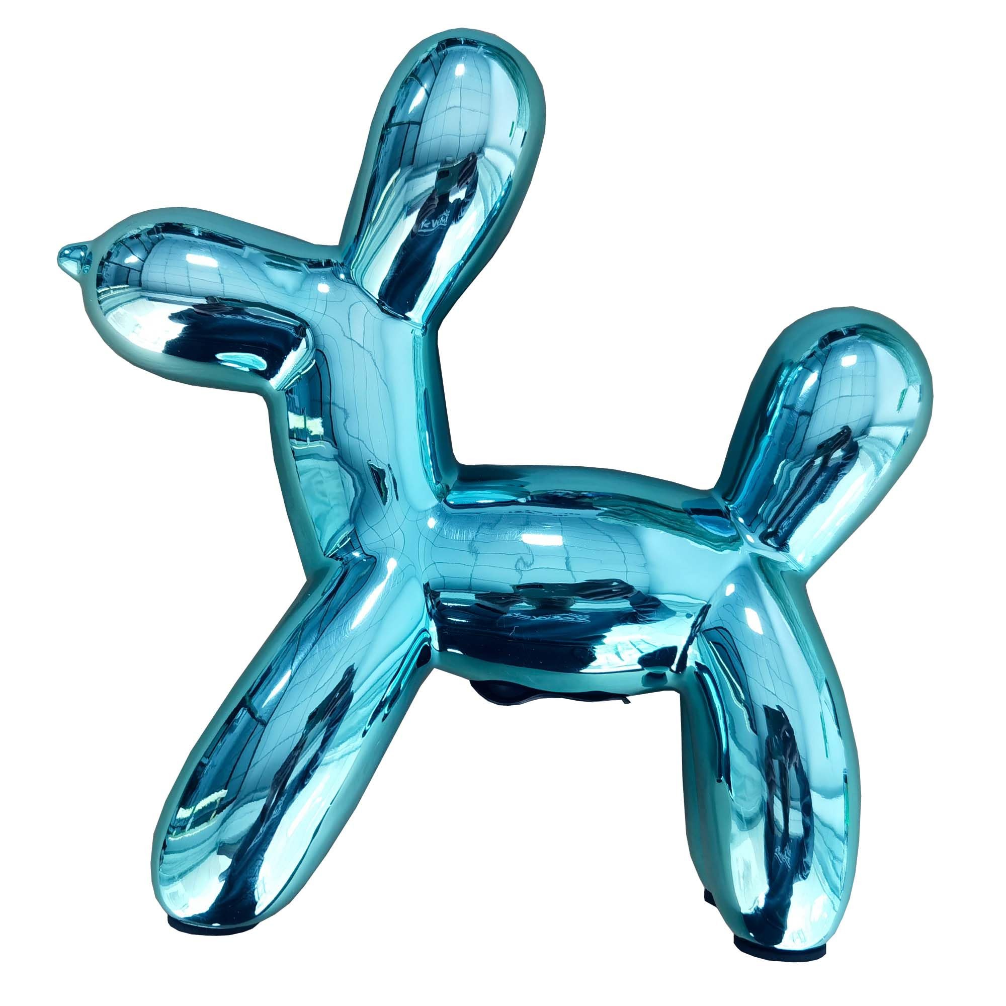 Dog Bank Ceramic Metallic Finish Dog Balloon Animal Piggy Bank, Ceramic ...