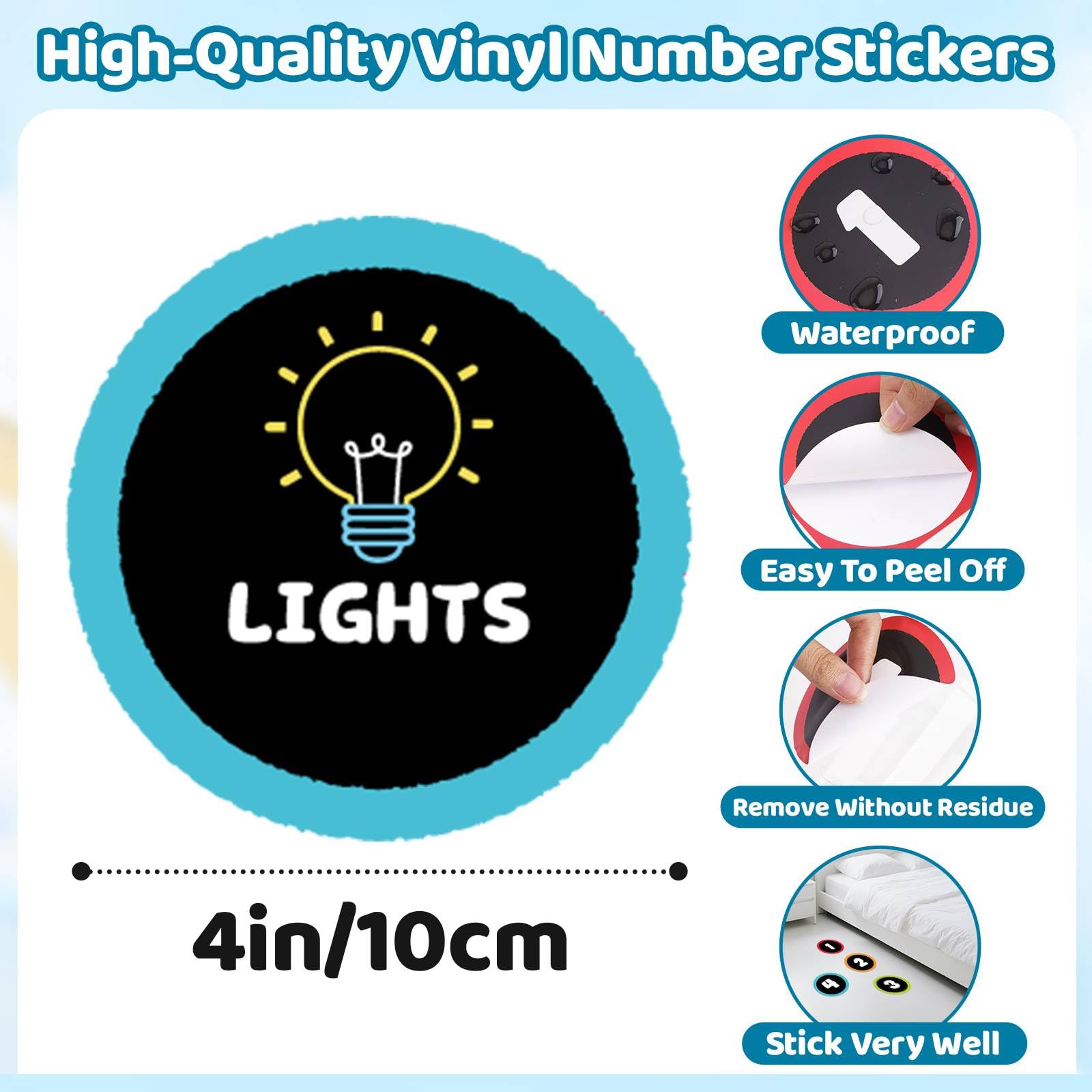 Snapklik.com : Anwyll Line Up Spots For Classroom Floor 36Pcs 4 Number ...