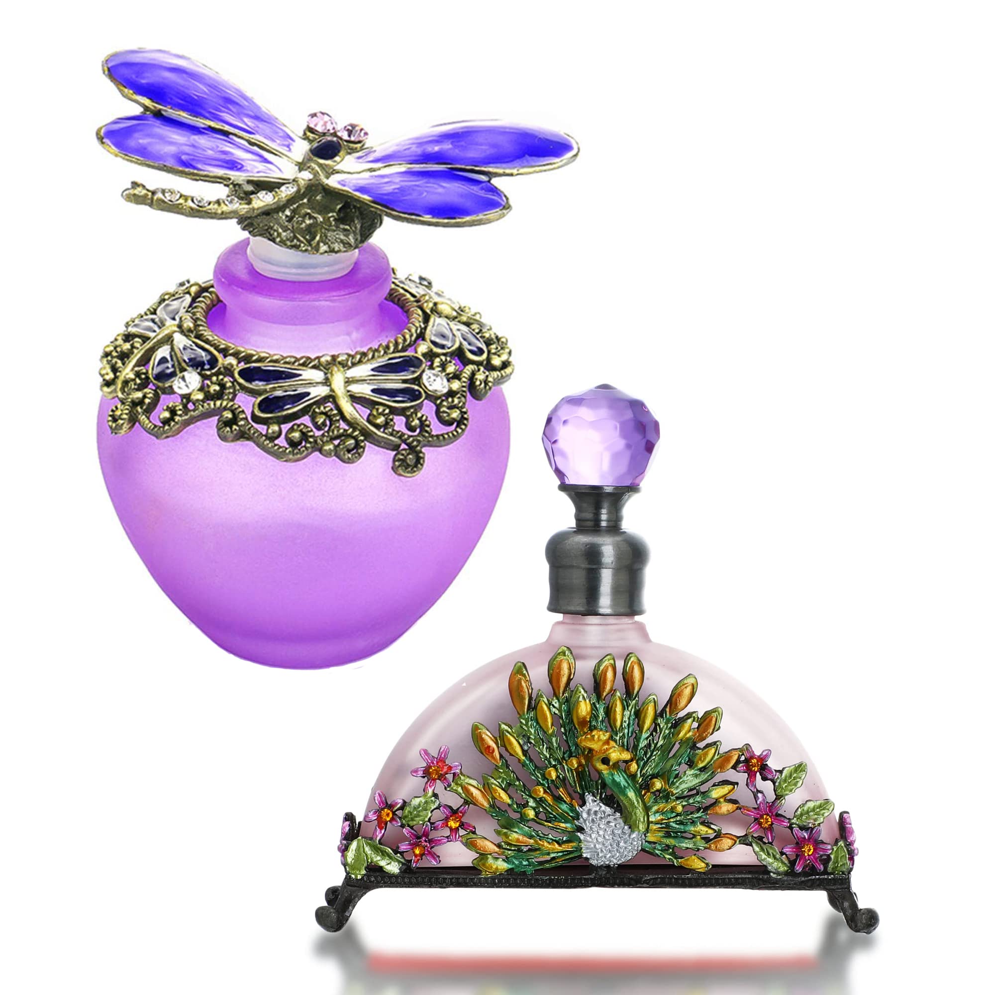 Amazon.com: YU FENG 40ml Fancy Purple Dragonfly And 20ml Pink Antique ...
