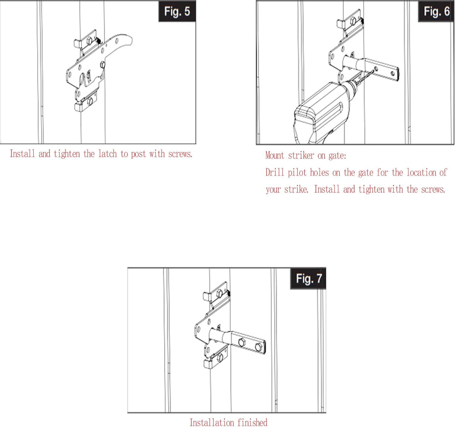 Self-Locking Gate Latch - Post Mount Automatic Philippines | Ubuy
