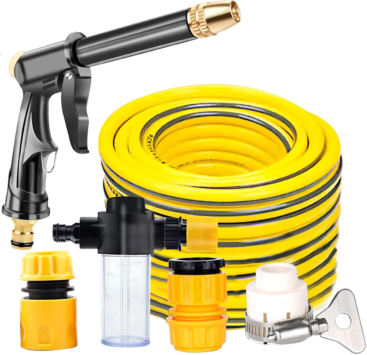 Amazon.com: Garden Hoses, 100 FT Garden Hose, Heavy Duty Garden Hose ...