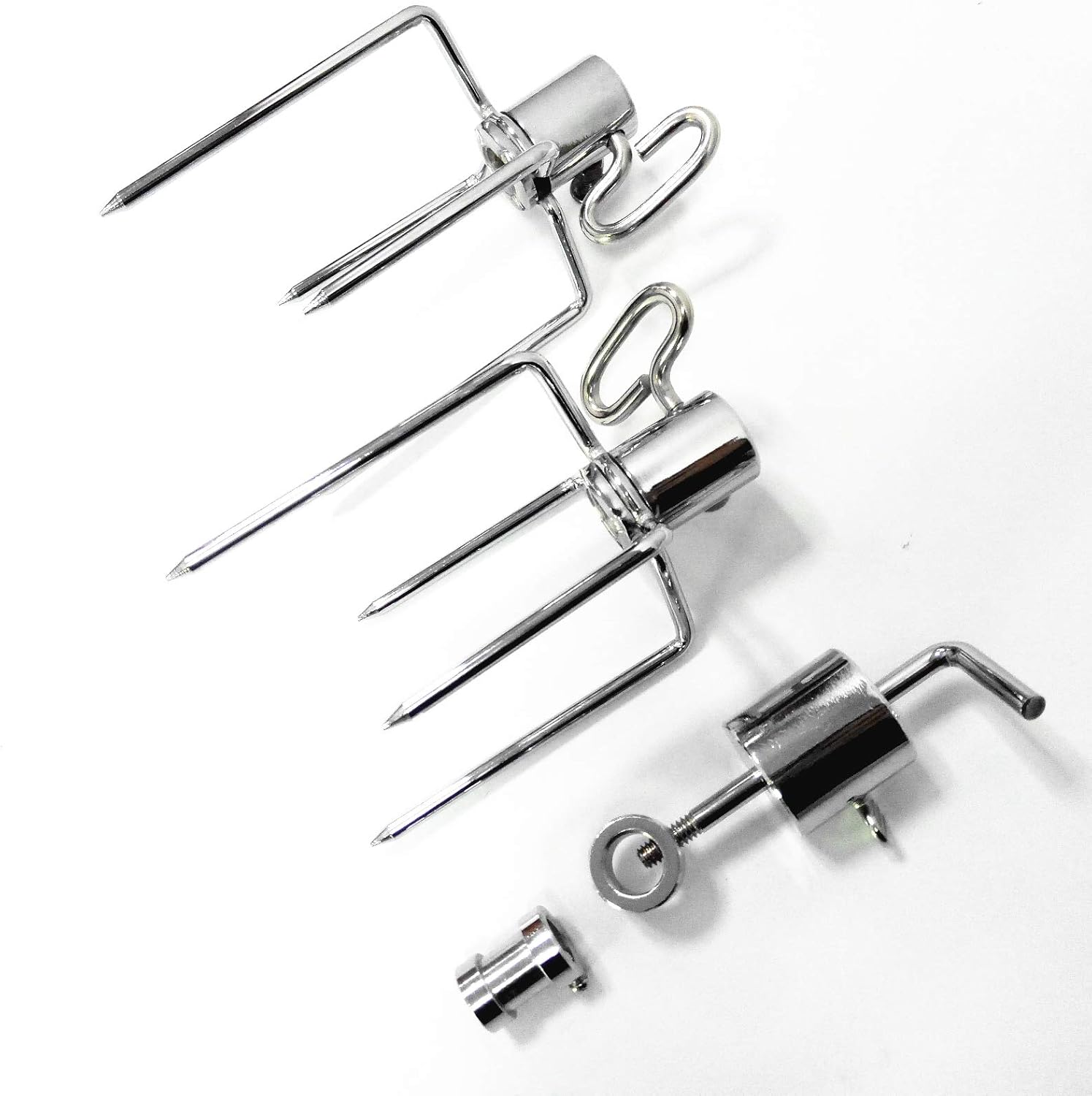Amazon.com: BBQSTAR Universal BBQ Grill Rotisserie Spit Meat Forks ...