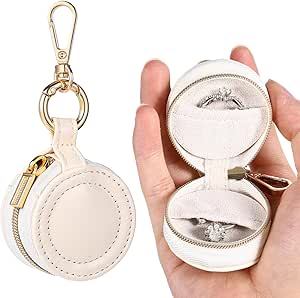 Amazon.com: KFHENSOMR Ring Holder Keychain White Mini Gym Travel ...