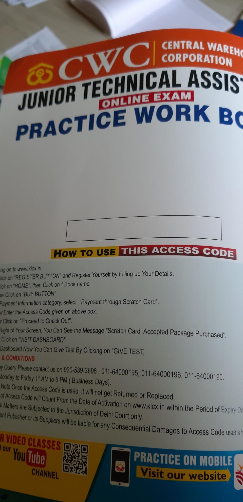 Buy Kiran's CWC Junior Technical Assistant Online Exam Practice Work ...