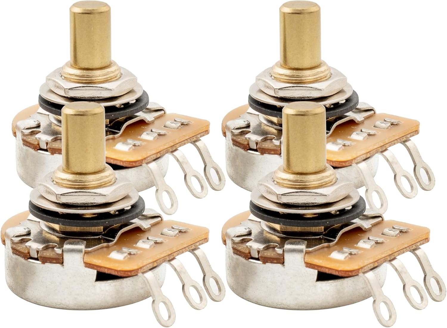 Amazon.com: Musiclily Pro HD A250K Full Brass Inch Sized Solid Shaft ...