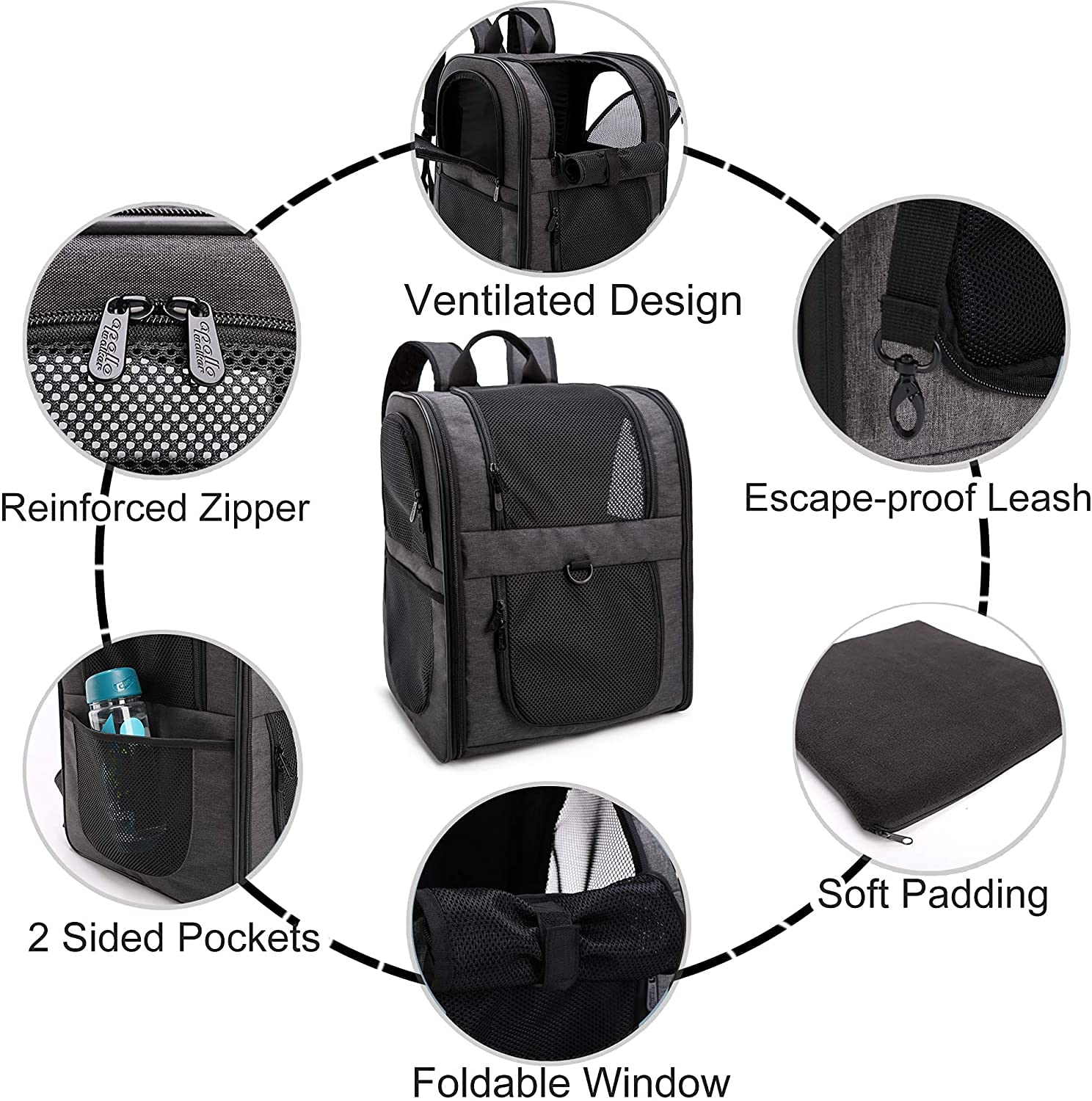 Apollo Walker Pet Carrier Backpack for Large/Small Cats and Dogs ...