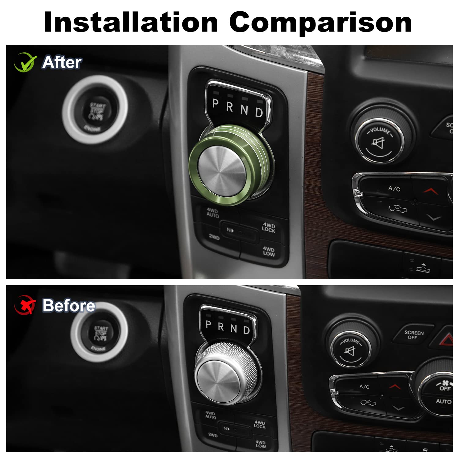 Snapklik.com : Voodonala For Dodge RAM Aluminum Gear Shift Shifter ...