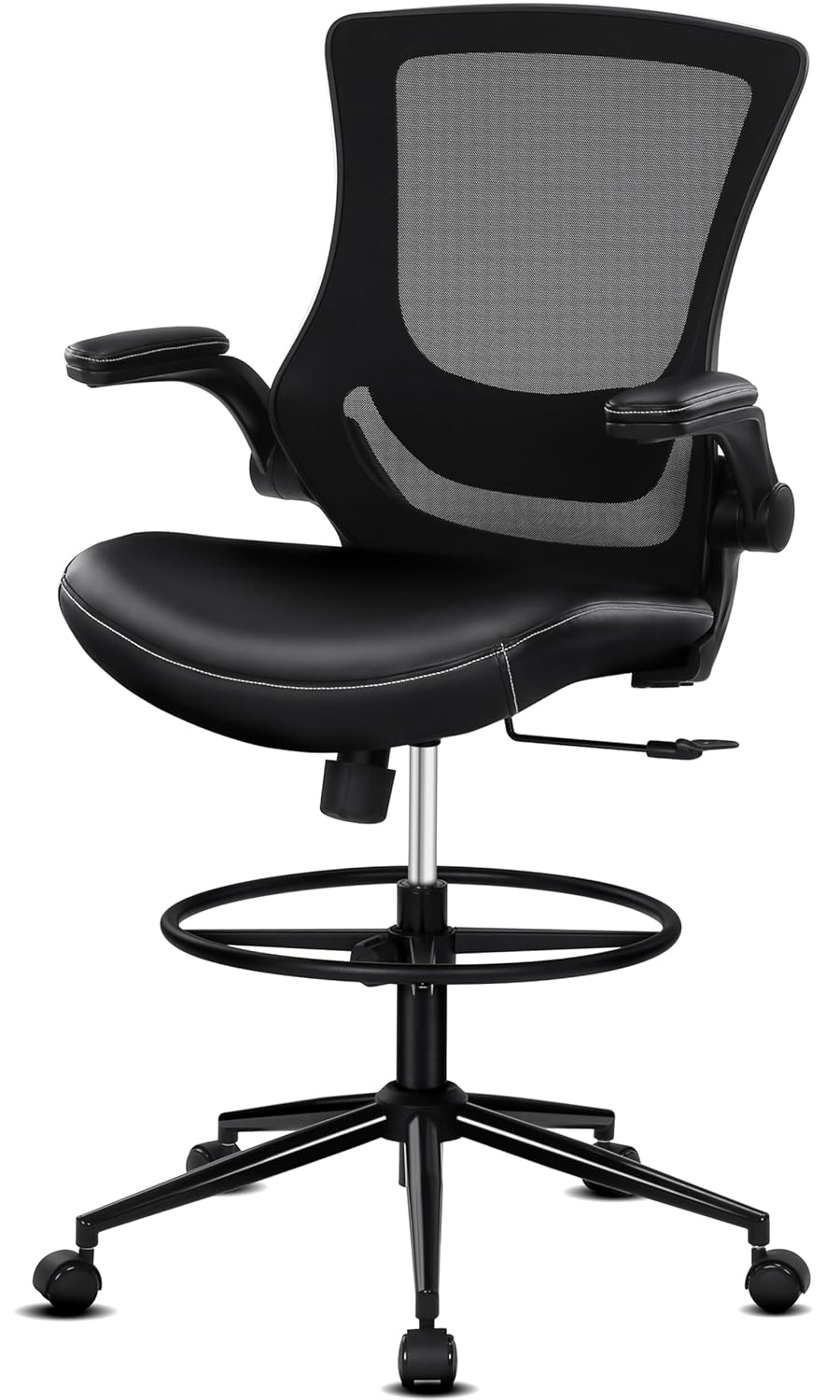 Misolant Tall Office Chair for Standing Desk, Drafting Chair with Foot ...