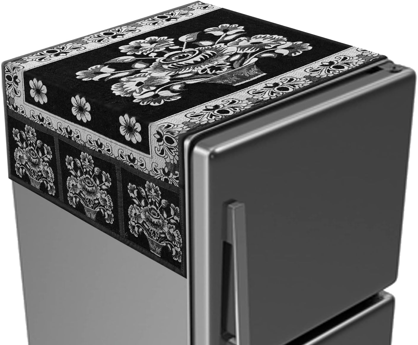 Amazon Brand - Solimo Cotton Blend Fridge Top Cover, Blue : Amazon.in ...