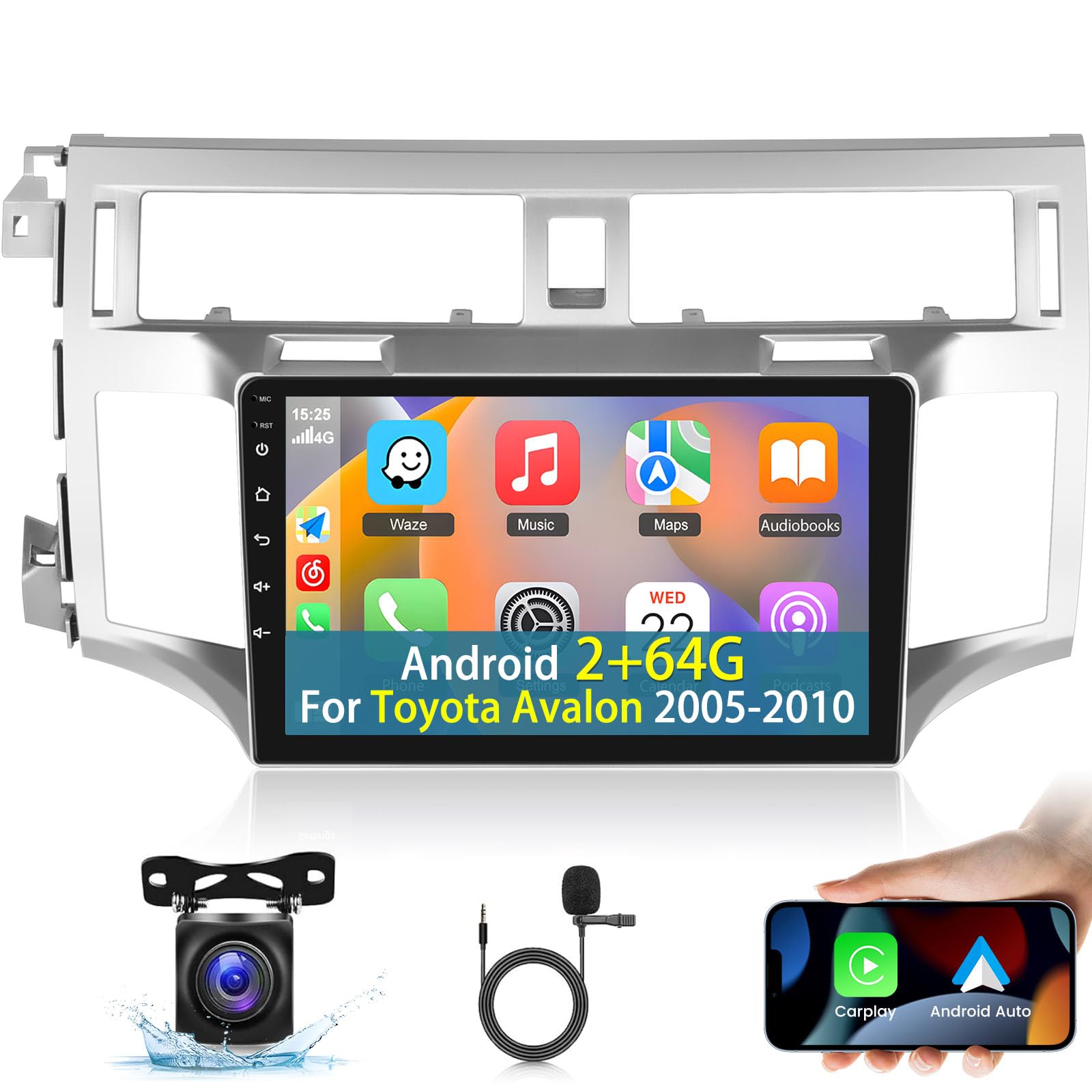 Amazon.com: 2+64G Android Car Stereo for Toyota Avalon 2005-2010 ...