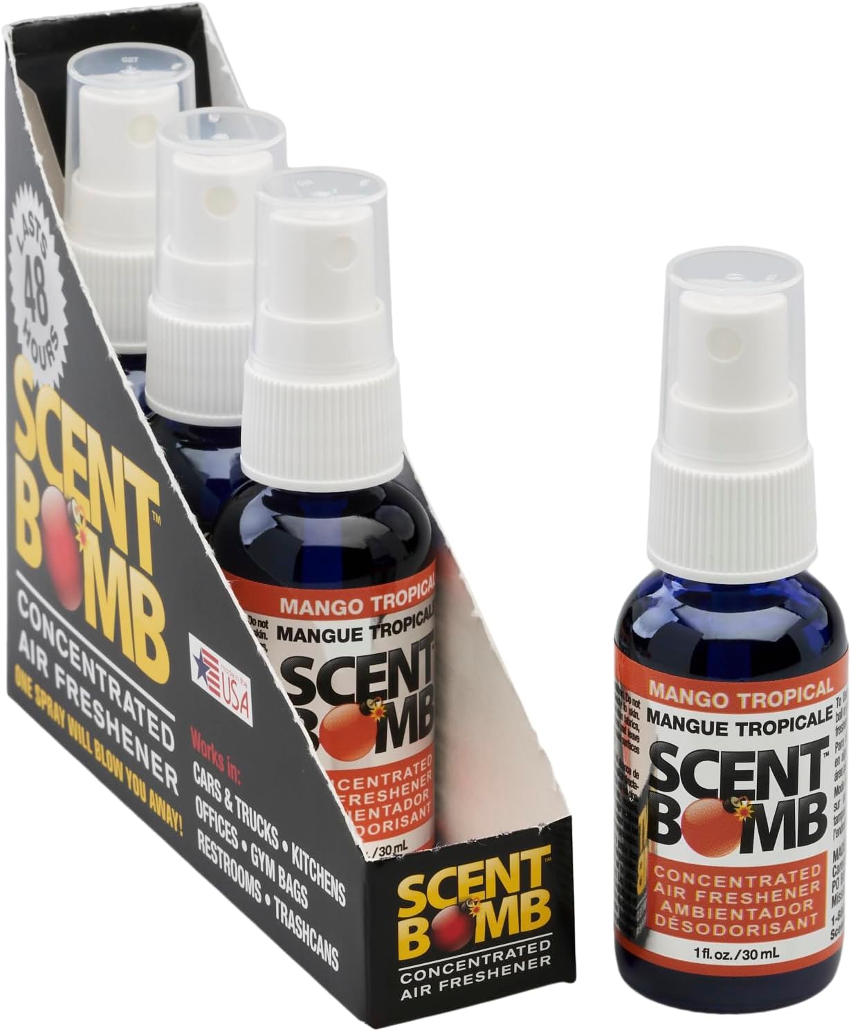 Amazon.com: Scent Bomb Air Freshener Spray, 100% Oil Based Concentrated ...