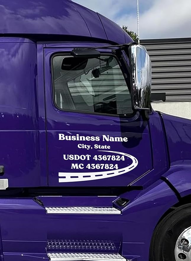 Amazon.com: DOT Number Stickers for Trucks - Custom US DOT Decals with ...
