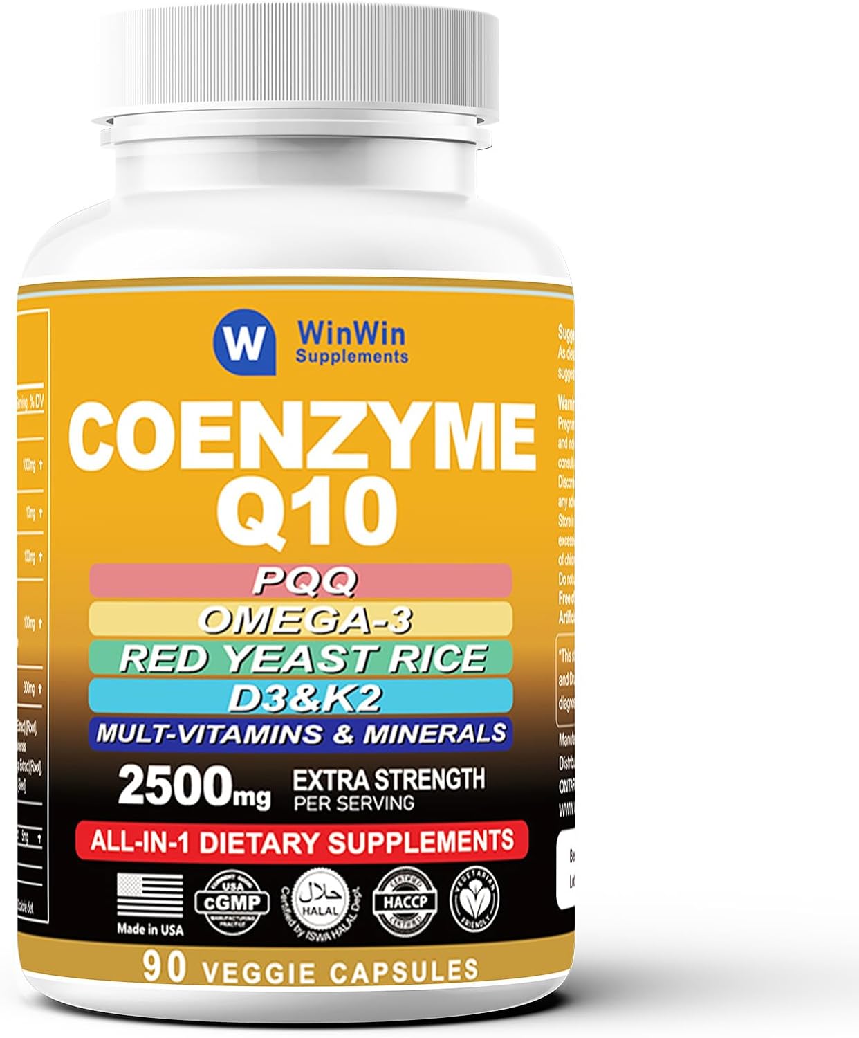 Amazon.com: CoQ10 | Coenzyme Q10 1000mg PQQ Omega 3 Fish Oil Red Yeast ...