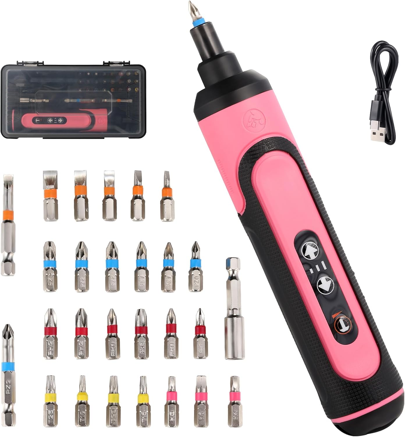 Amazon.com: Electric Screwdriver Rechargeable, 4V Cordless Screwdriver ...