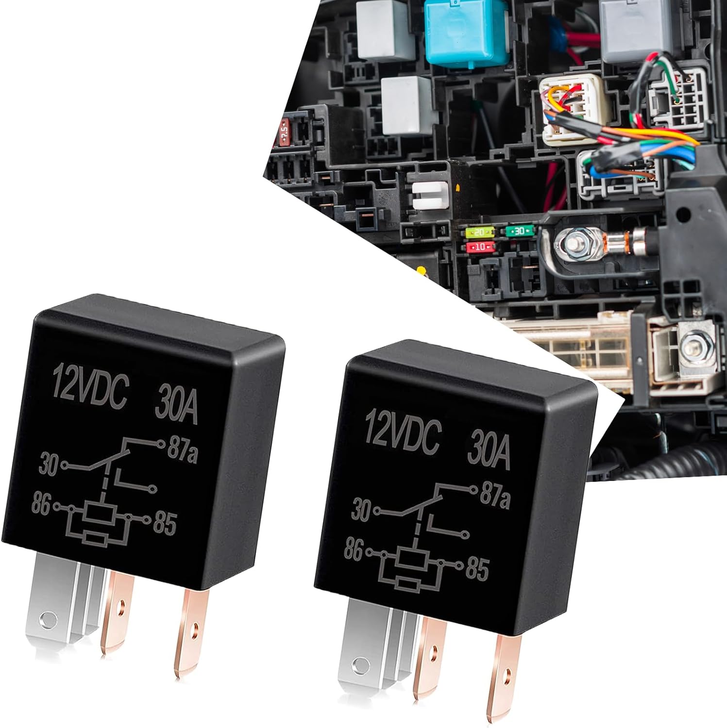 Amazon.com: Crynod 2 PCS Car 5 Pin Relay, DC 12V Multi-Functional Heavy ...