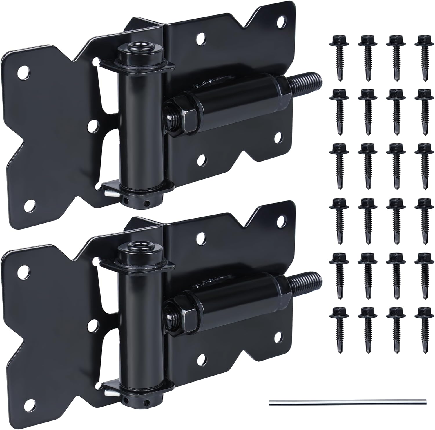 Amazon.com: Self Closing Gate Hinges Heavy Duty for Wood/Vinyl/PVC ...