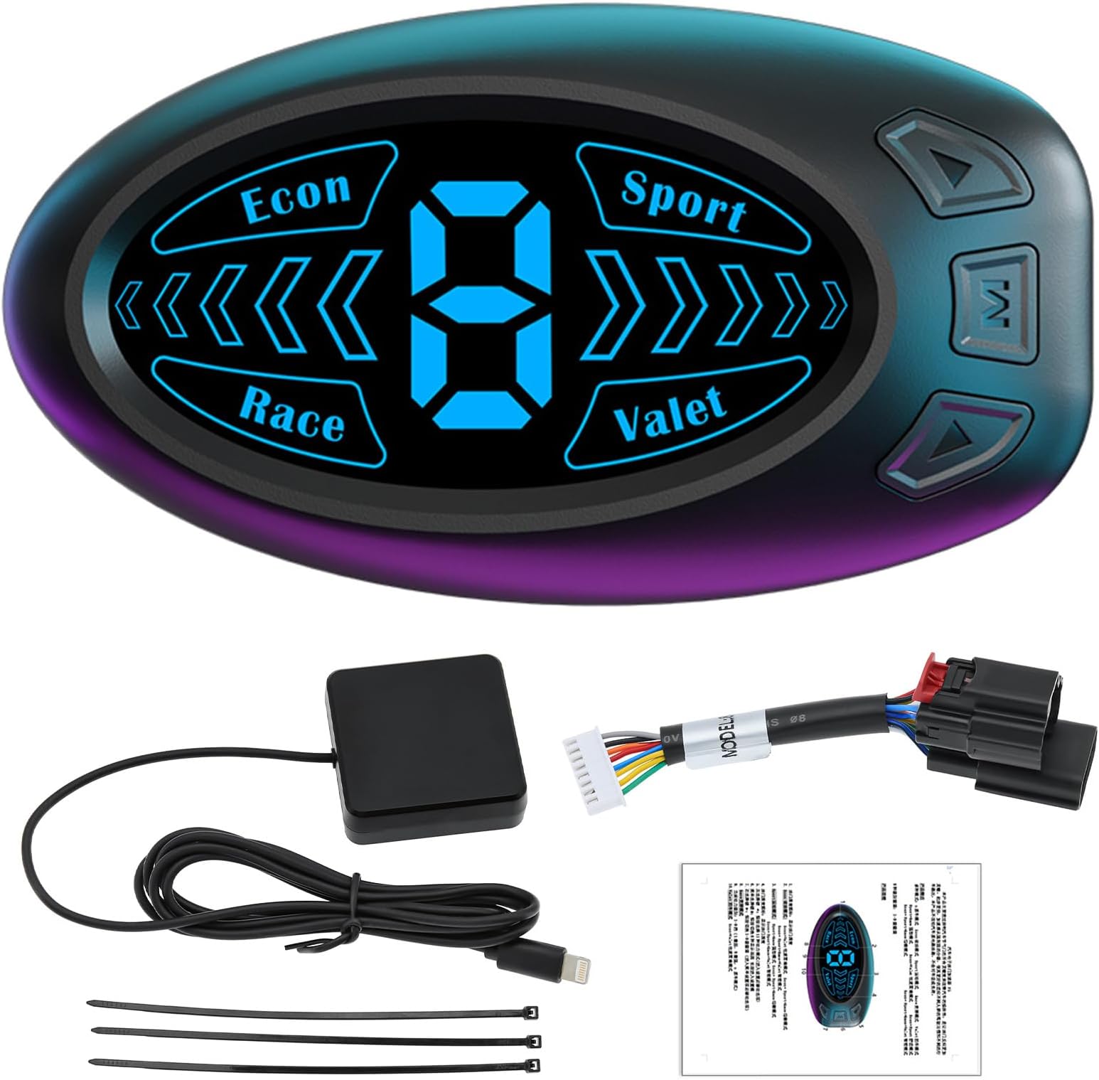 Amazon.com: YIBEICO Throttle Response Controller, 9 Drive 9-Mode Smart Electronic Racing Pedal ...