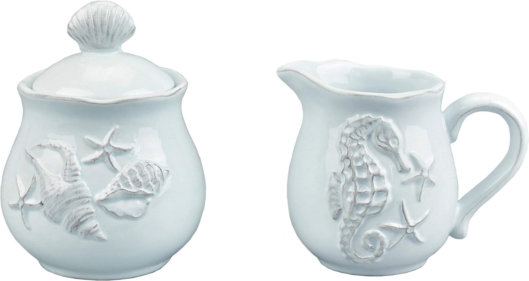 Amazon.com: Blue Sky Ceramics Sky Ceramic Laguna Coastal Sugar and ...