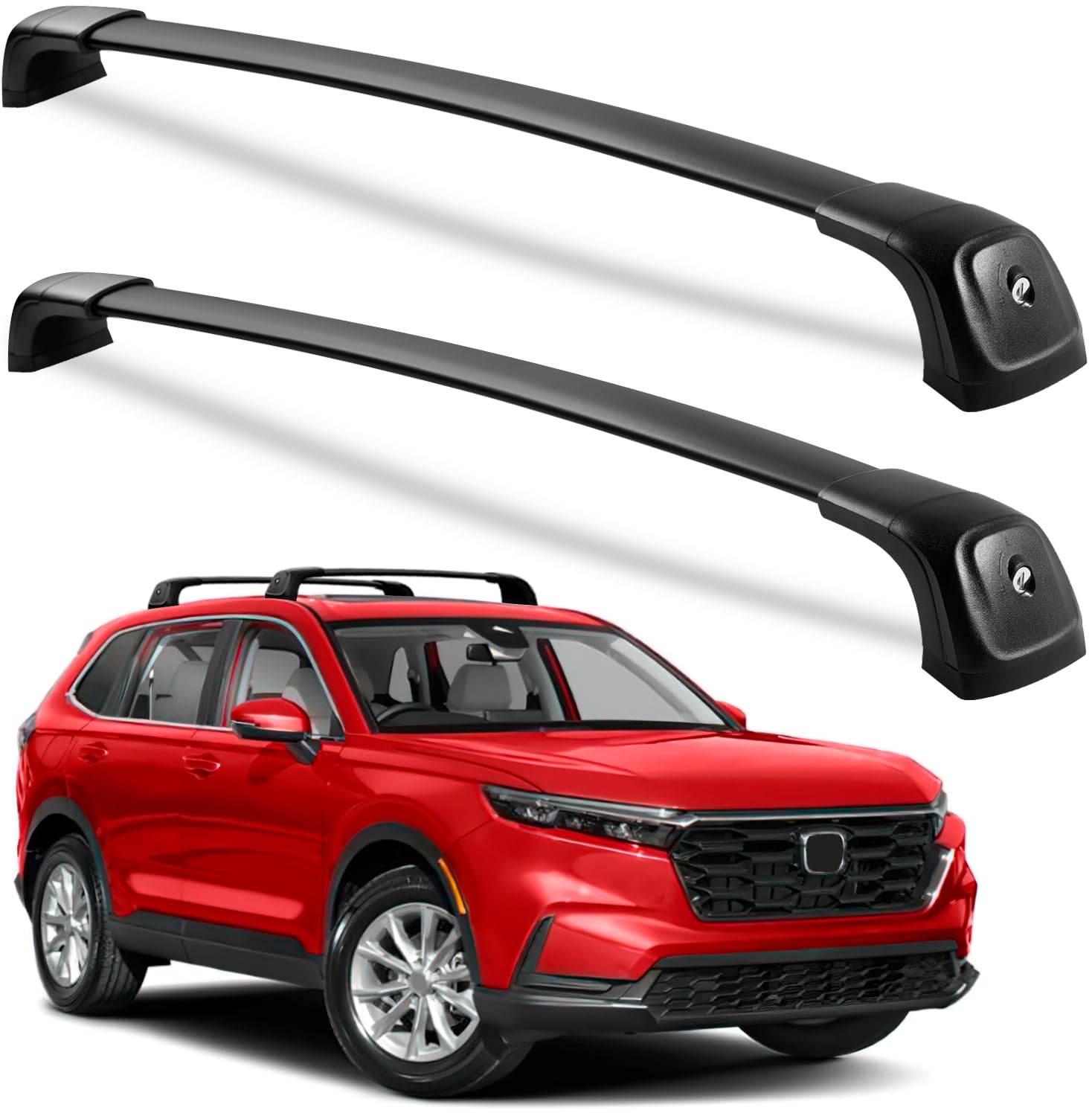 Snapklik.com : Wonderdriver Lockable Roof Rack Cross Bars Compatible