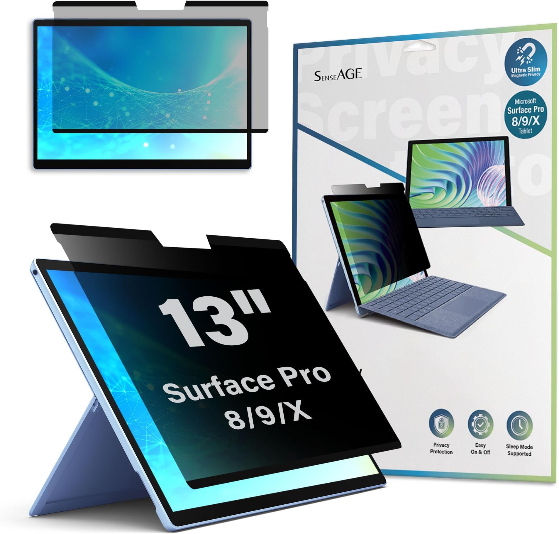 Amazon.com: SenseAGE Microsoft Surface Pro 13 inch X/9/8 Magnetic ...