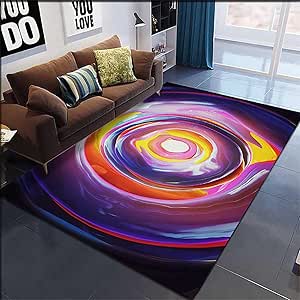 Amazon.com: XQKXHZ 3d Visual Illusion 7x10 Rug, Non Slip Backing Extra ...