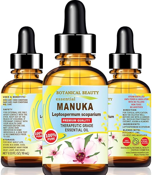 Amazon.com: Botanical Beauty Manuka Essential Oil Australian 100% Pure ...
