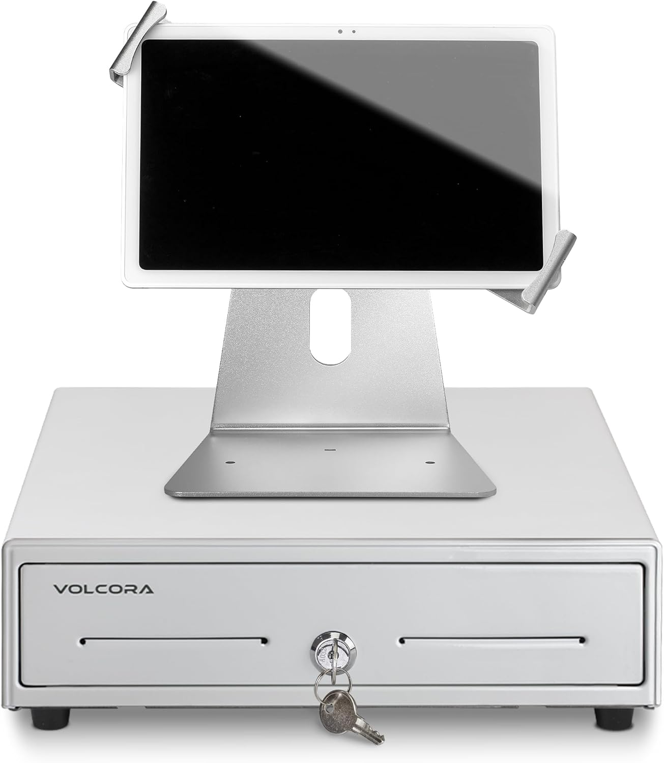 Amazon.com : Volcora Cash Register Drawer & Tablet Stand with Lock for ...