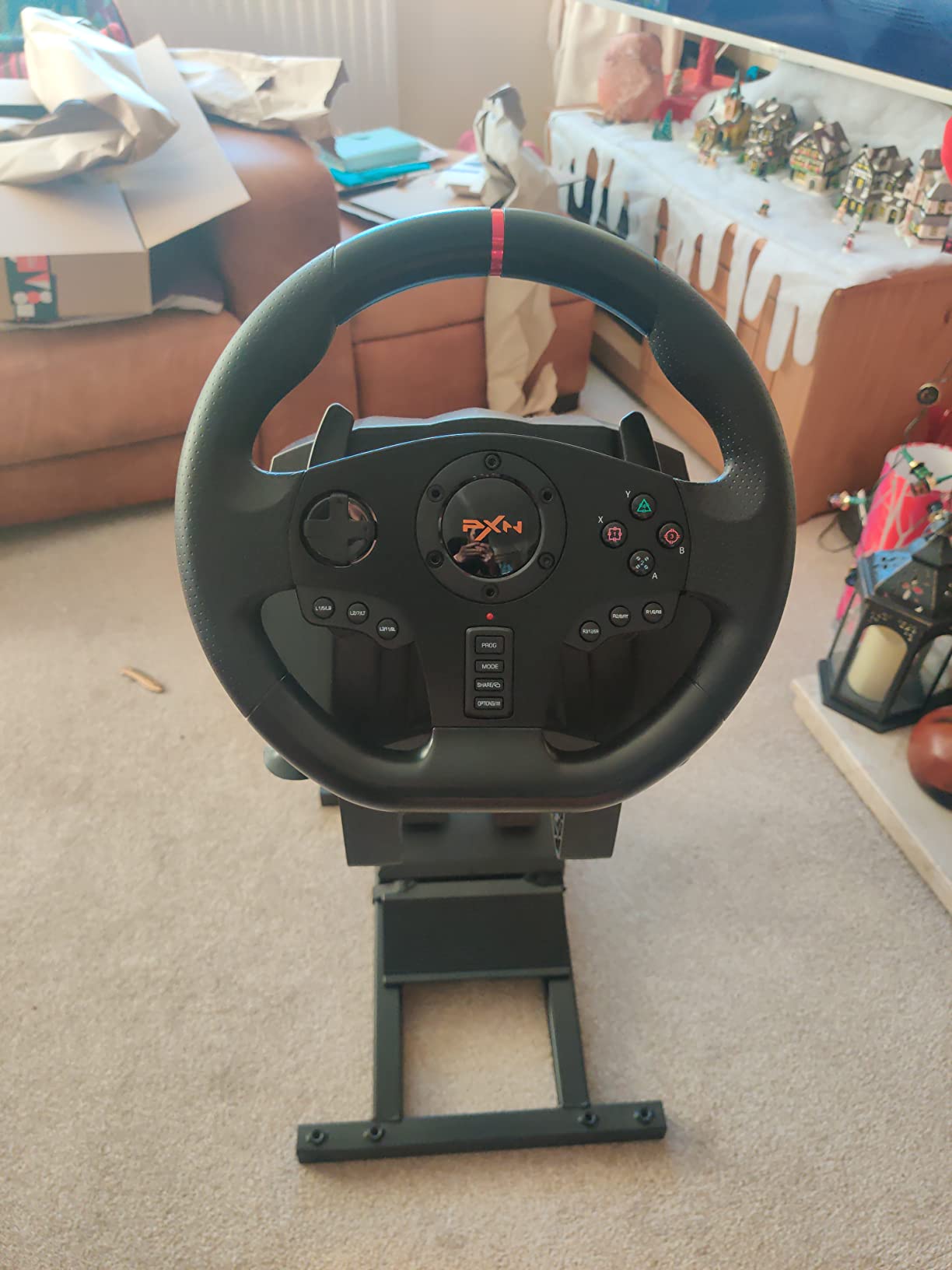 PXN V900 Gaming Steering Wheel and Pedals, Racing Wheel with Vibration ...