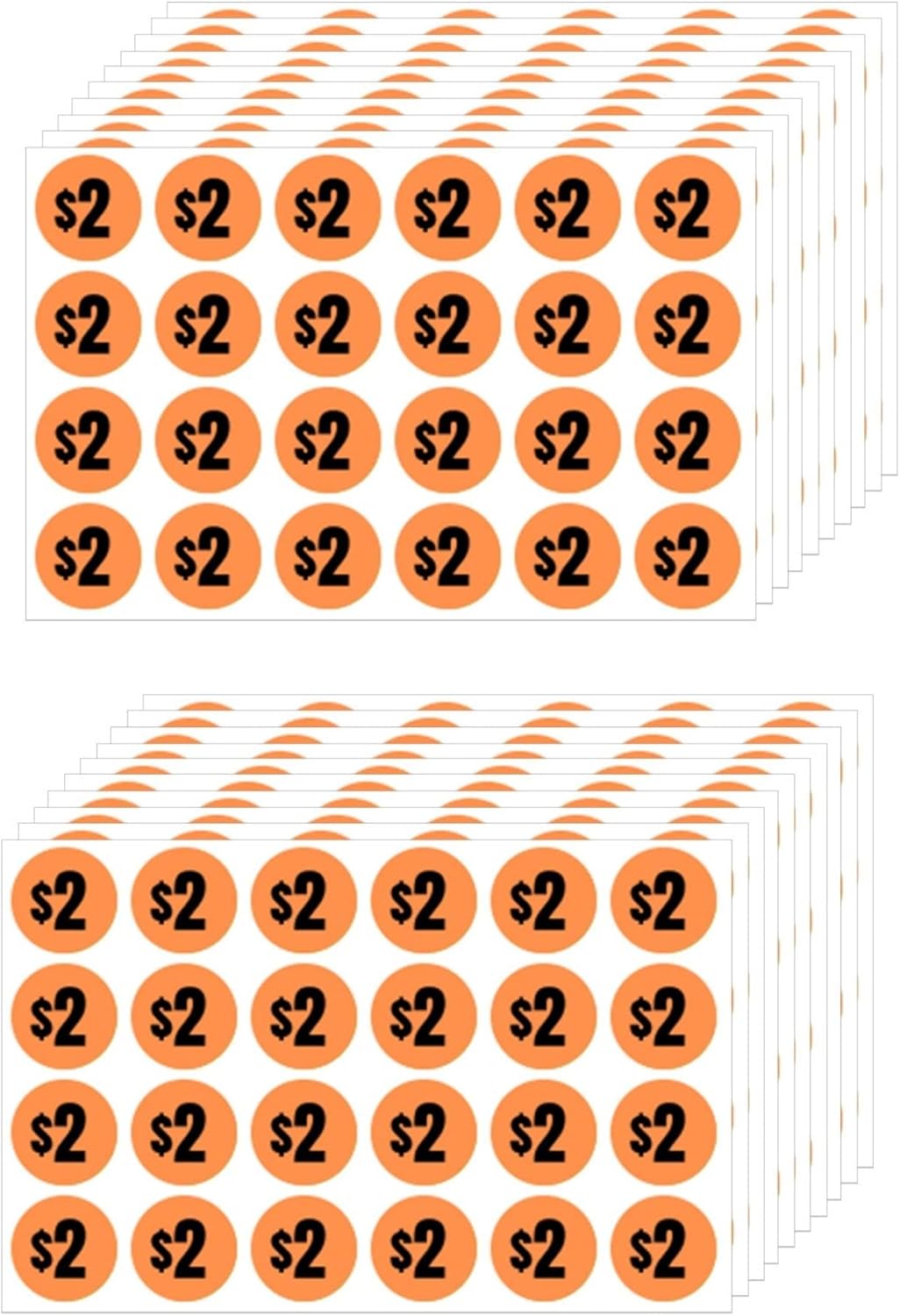 Amazon.com: Mobiusea Creation 480pcs Bright Orange 2 Dollar Price ...